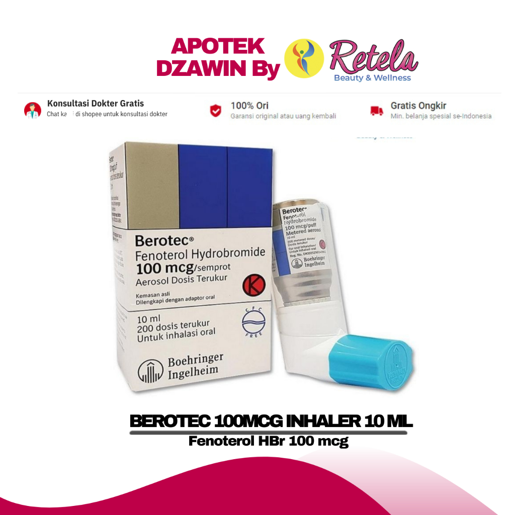 Jual BEROTEC 100MCG INHALER ( FENOTEROL HBR 100 MCG ) | Shopee Indonesia