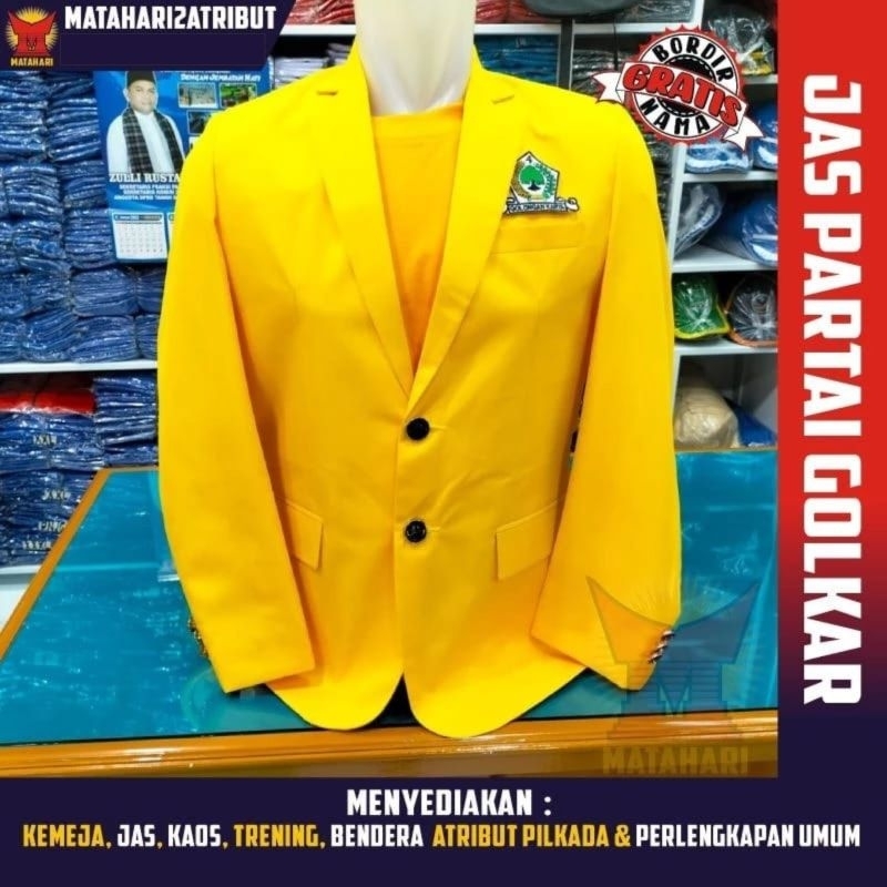 Jual jas partai Golkar free nama | Shopee Indonesia