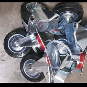 Jual Roda karet gerobak/trolley 4inch roda 4inch karet | Shopee Indonesia