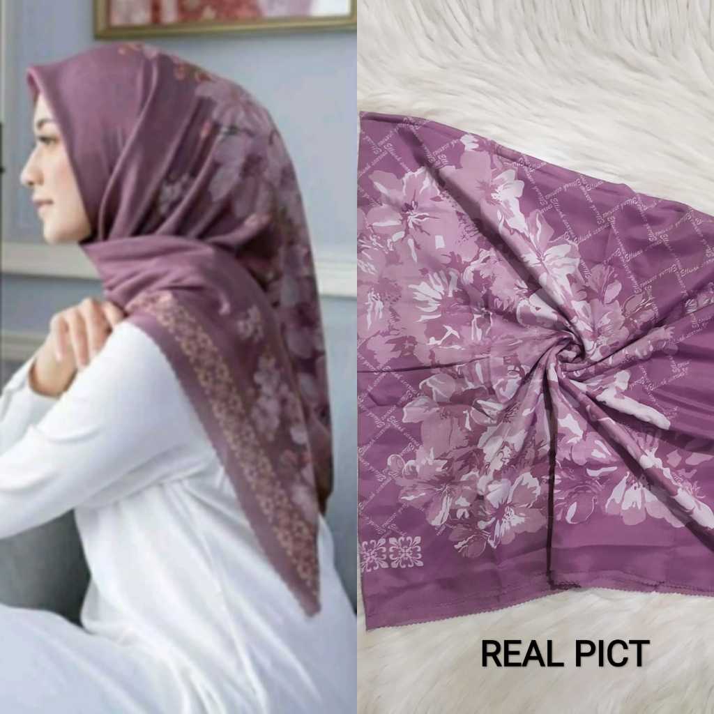 Jual Hijab Segiempat Motif Scraf / Jilbab Segi Empat Motif Denaay / Voal Motif Denay / Bisa ...