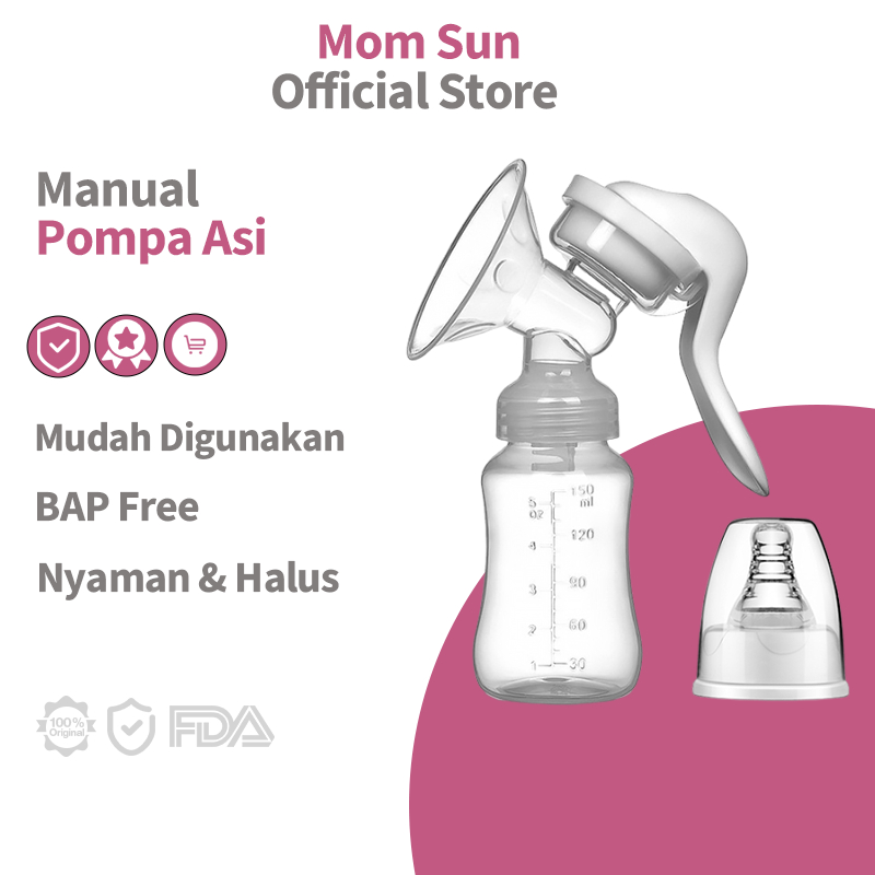 Jual Mom Sun Pompa Asi Manual BAP Free Breast Pump Portabel Pumping Asi Manual Pompa Air Bayi ...
