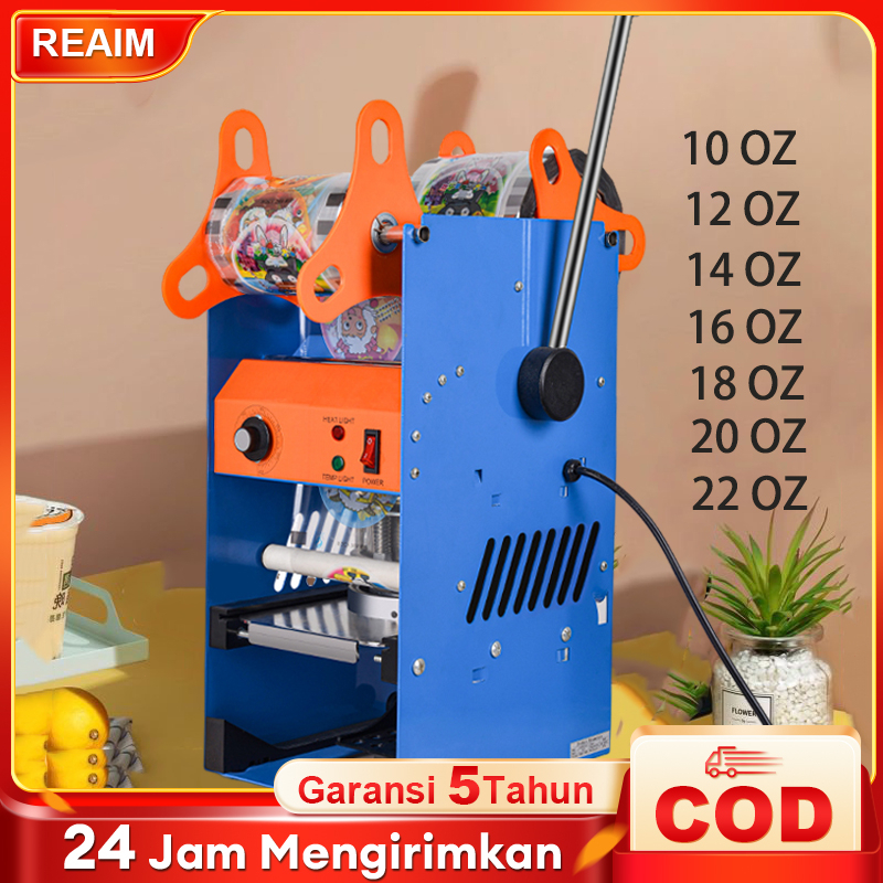 Jual Mesin Cup Sealer Semua Ukuran Cup 10 - 22 Oz Mesin Press Gelas ...