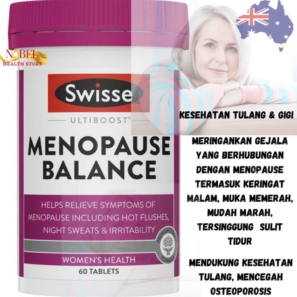 Jual swisse menopause balance 60 tablets | Shopee Indonesia