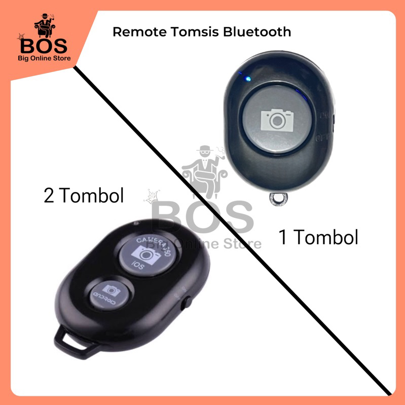 Jual BOS - Remote Bluetooth Kamera HP | Tombol Remot BT Shutter Tomsis ...