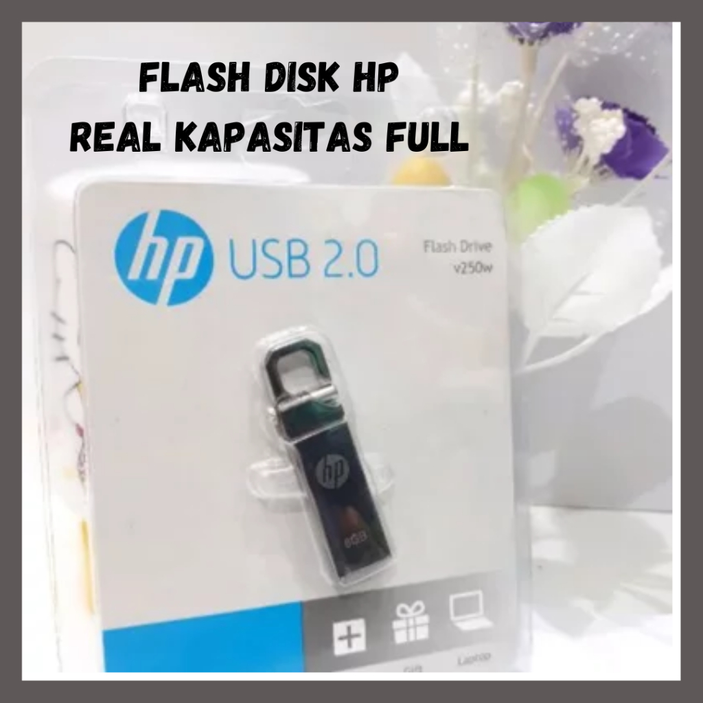 Jual Flashdisk HP 8 GB REAL CAPACITY Metal/Besi USB 2.0 Flash Drive ...