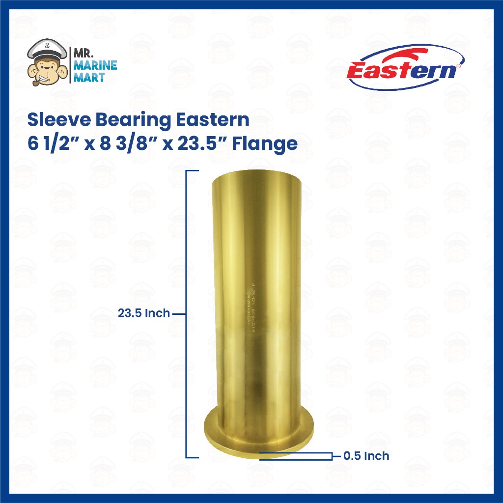 Jual Cutlass Bearing / Sleeve Bearing 6 1/2" X 8 3/8" X 23 1/2" Flange ...