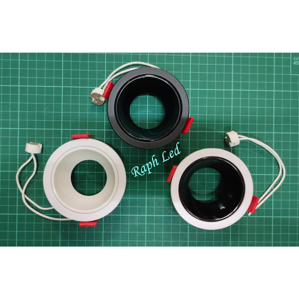 Jual Kap Lampu Downlight MR16 Hallogen sorot Housing halogen LED spot MR16 | Shopee Indonesia