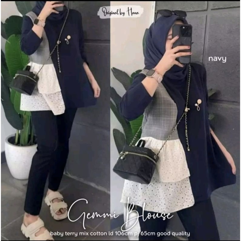 Jual GEMMY BLOUSE / BAJU WANITA TERBARU KEKINIAN / ATASAN WANITA ...