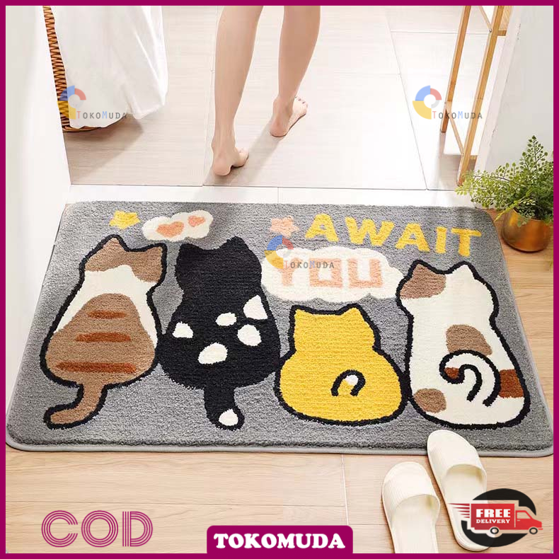 Jual TOKO MUDA Keset kamar Bulu lembut 40x60 Keset Ruang Tamu motif ...