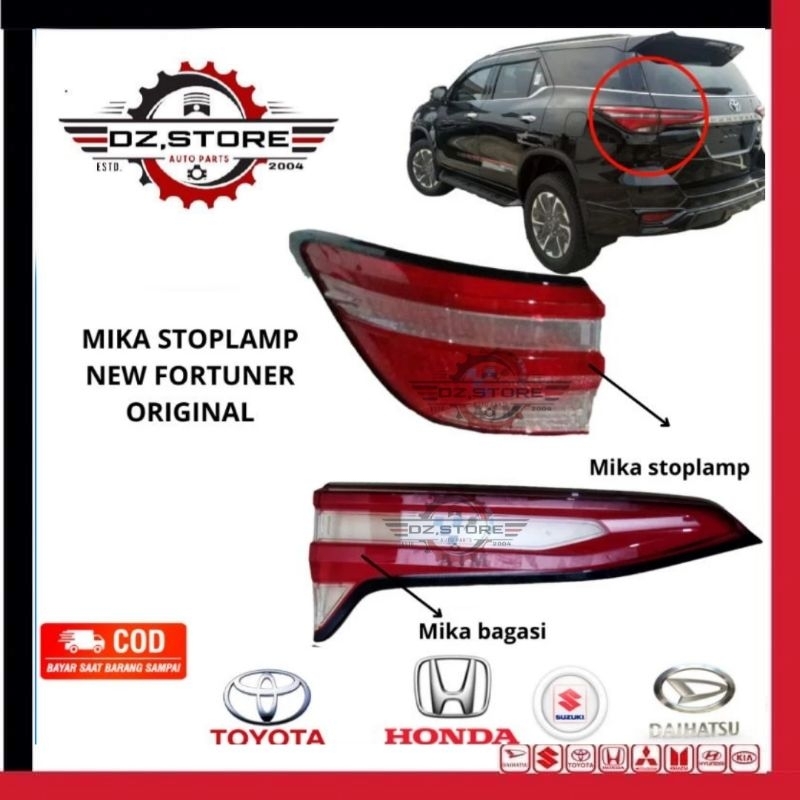 Jual Mika Stoplamp Lampu Belakang Fortuner Vrz Original Mika Lampu Stop ...