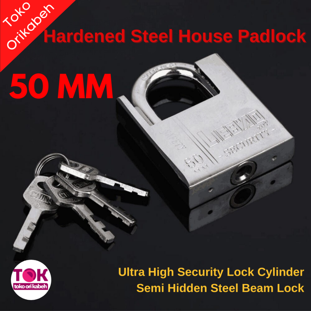 Jual Gembok Baja Besar Pintu Gerbang Pagar Pintu Rumah Anti Maling 50 ...