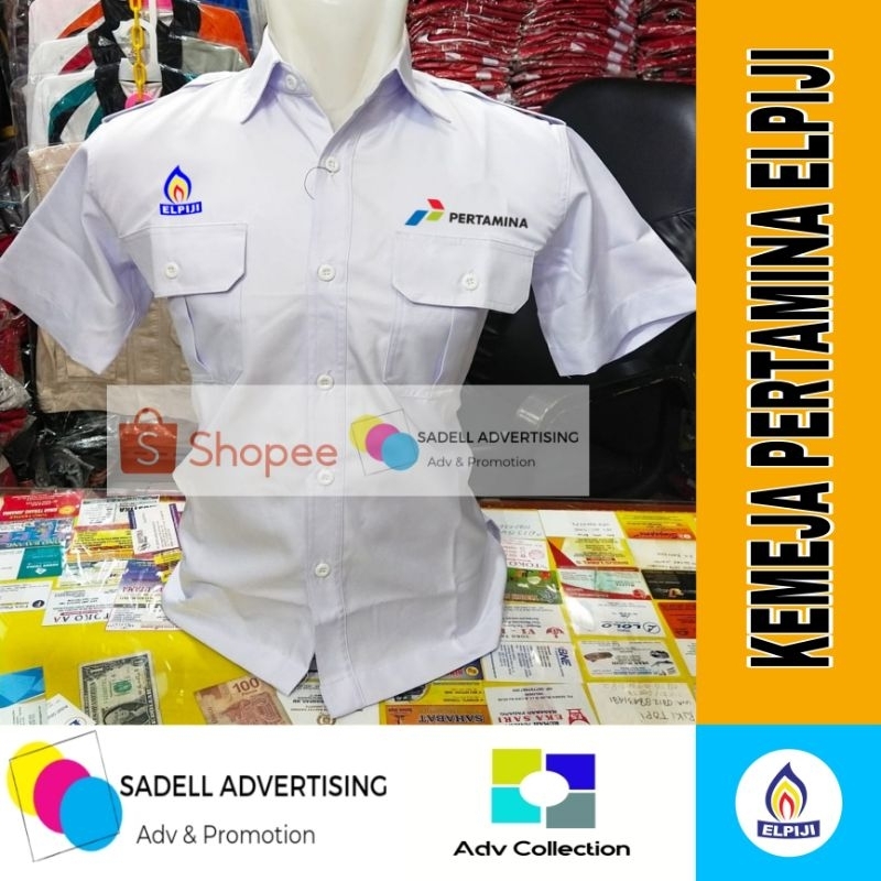 Jual Kemeja Pertamina Seragam Pertamina Elpiji Putih PDH Lengan Pendek ...