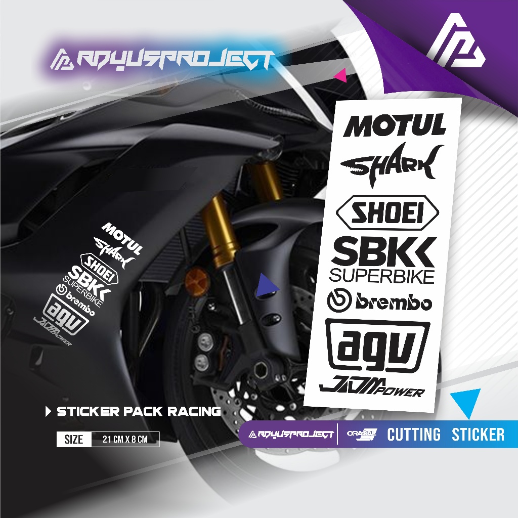 Jual Sticker Racing Pack | Sticker Racing Pack Cutting Stiker | Racing ...