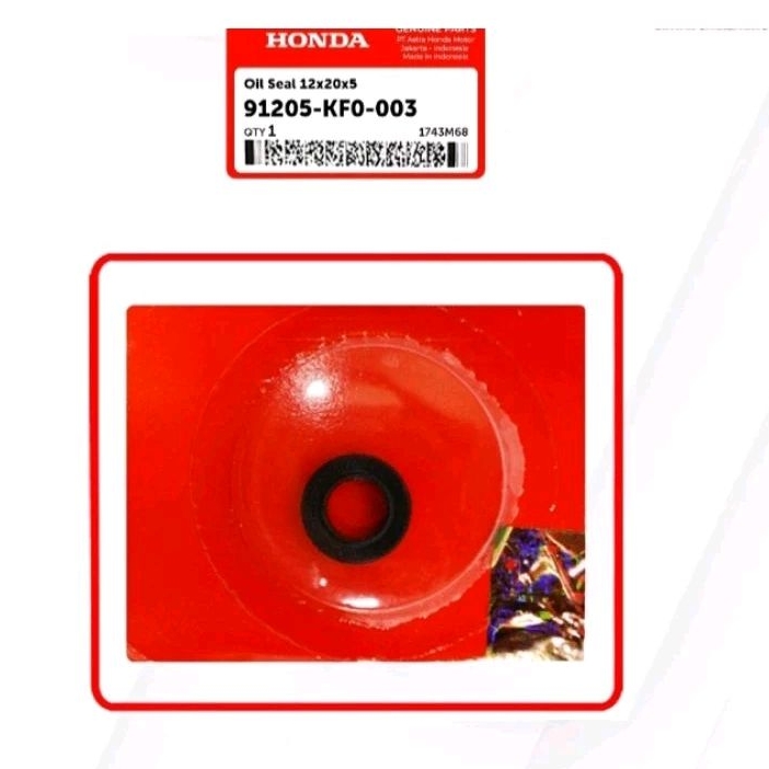 Jual Oil Seal 12X20X5 Sil Water Pump CBR 150R CBR 250RR Supra GTR 91205 ...