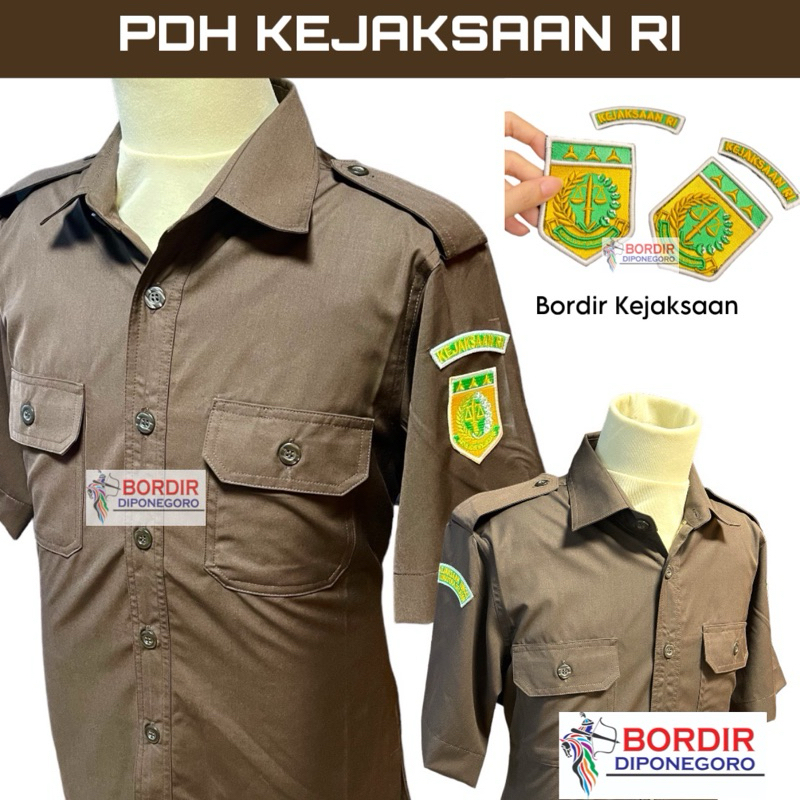 Jual SERAGAM PDH KEJAKSAAN RI LENGKAP BORDIR | SERAGAM KEJAKSAAN RI ...