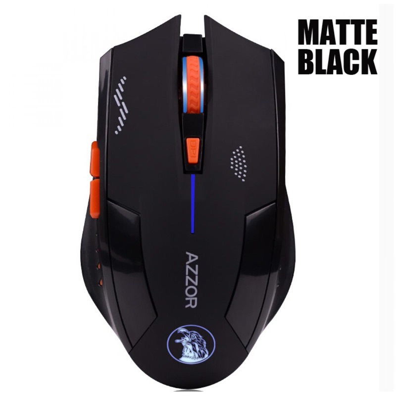 Jual AZZOR Mouse Gaming Wireless Rechargeable USB 2400 DPI 2.4G ...