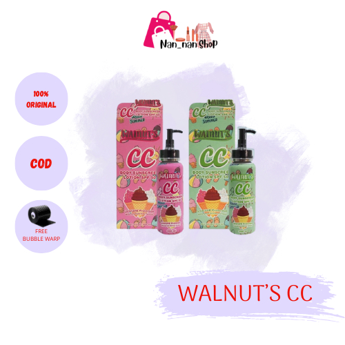 Jual WALNUTS CC Body Sunscreen Lotion SPF 50 PA+++ | 100% Original ...