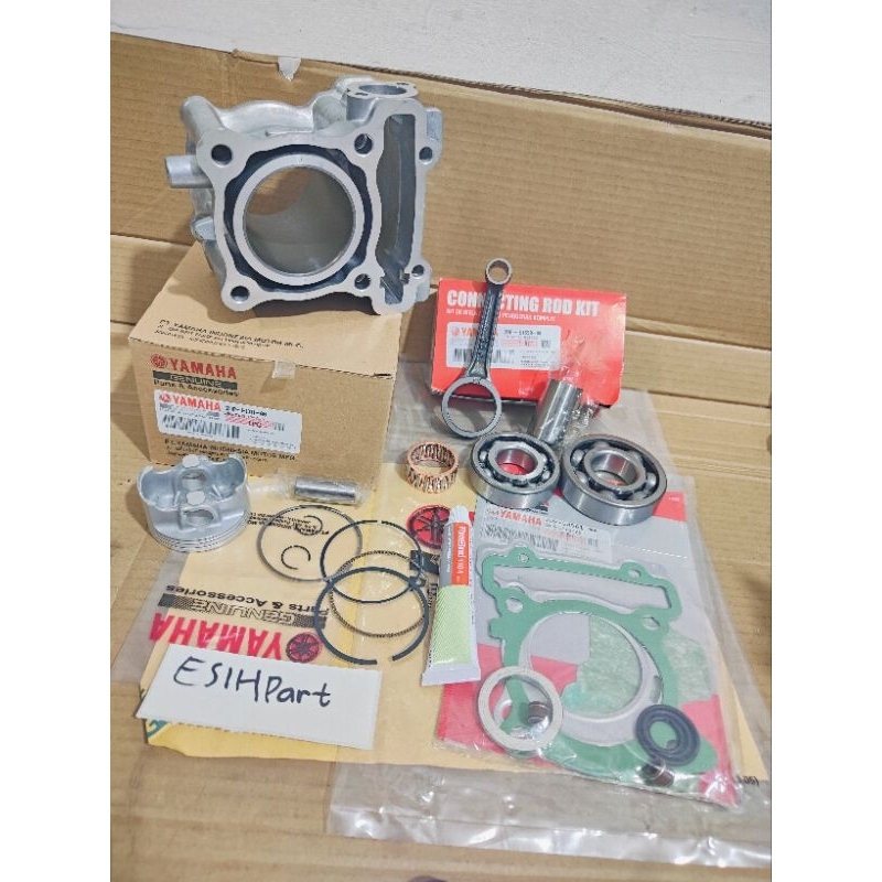 Jual Blok seher komplit isi piston kit 2DP plus stang seher, bearing kruk as set Yamaha Nmax old ...