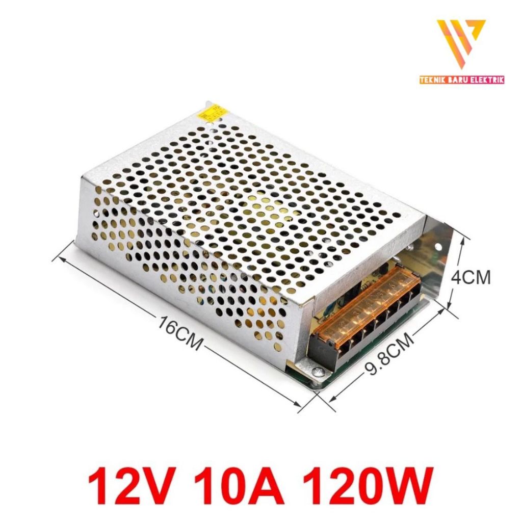 Jual Power Supply 10A 12V 120W Travo AC to DC Adaptor 12 Volt 10 Ampere ...