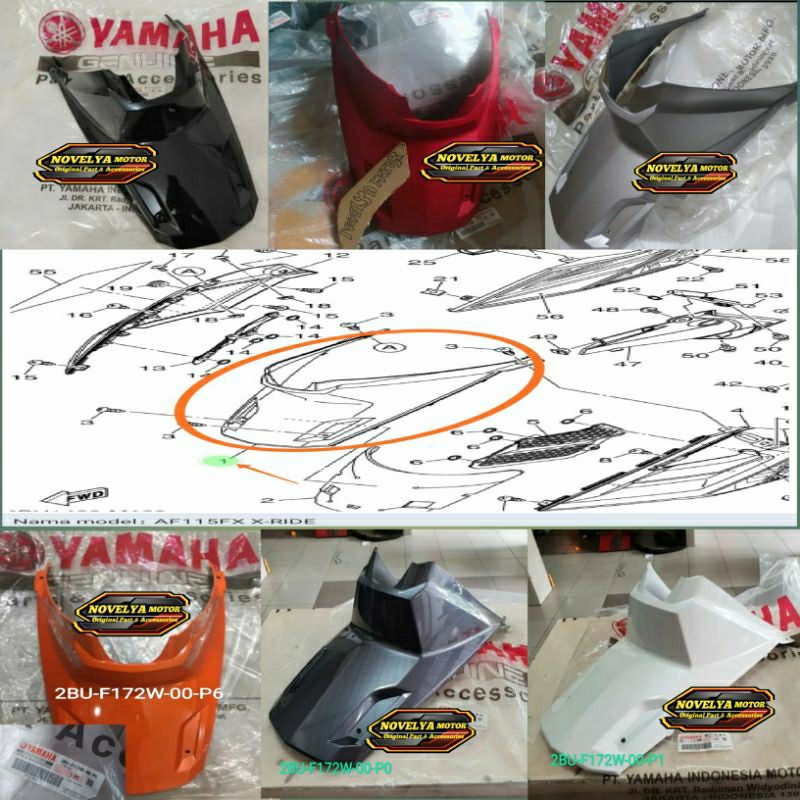 Jual COVER MESIN BAWAH JOK BODY BAWAH JOK XRIDE X RIDE 115 HITAM ...