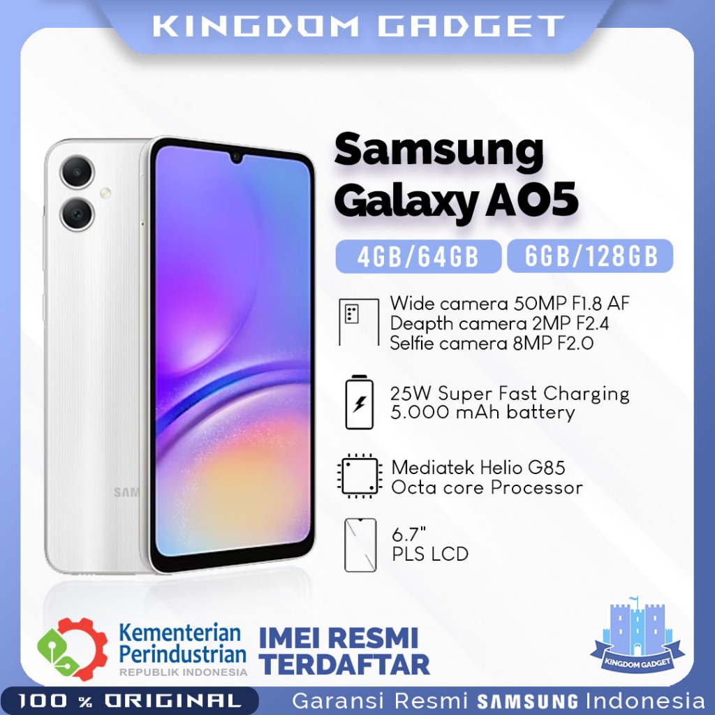 Jual Samsung Galaxy A05 Ram 4/64 GB Garansi Resmi SEIN | Shopee Indonesia