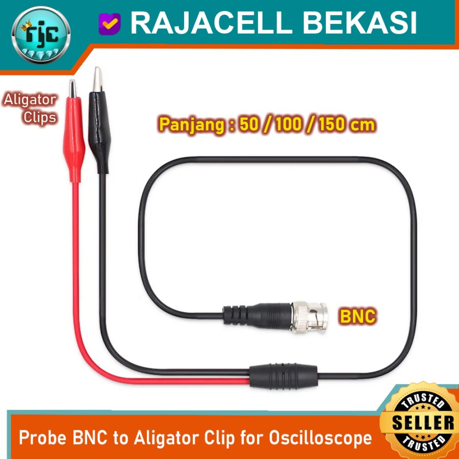 Jual Kabel Probe BNC to Aligator Clip Jepit Buaya Oscilloscope DSO ...