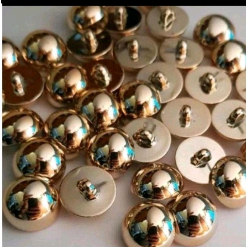 Jual 10 PCS KANCING JAMUR GOLD DAN SILVER | Shopee Indonesia