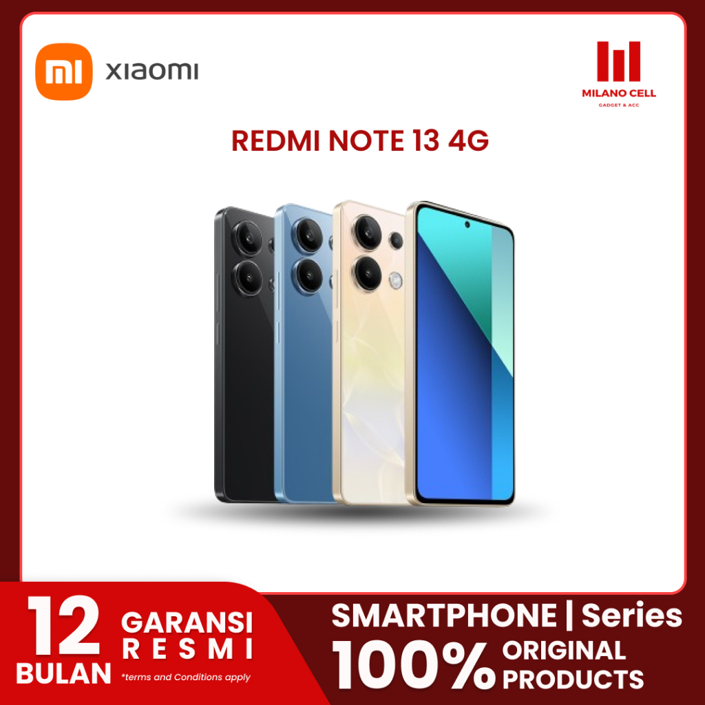 Jual Xiaomi Redmi Note 13 4G - 5G 8/256GB 5000mAh Garansi Resmi ...
