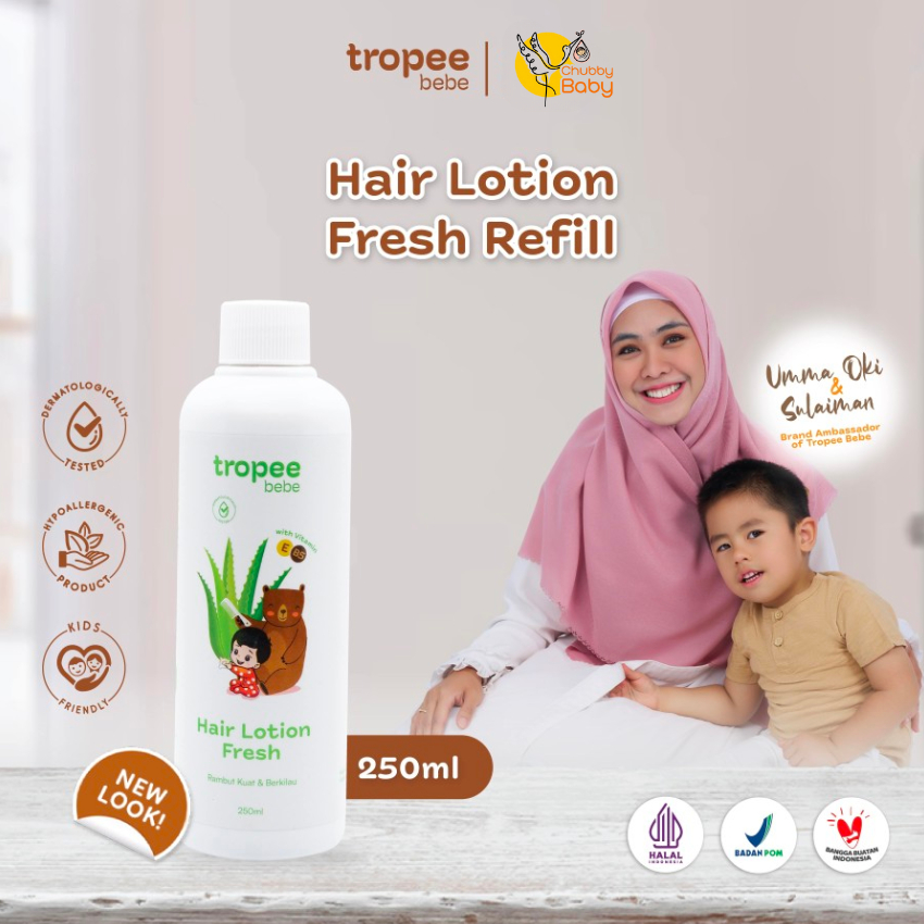 Jual Tropee Bebe - Hair Lotion Fresh REFILL 250ml with Vitamin E ...
