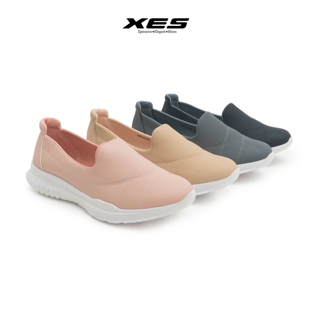Jual XES KAYLA-615 Sepatu Slop Wanita Sepatu Sport Wanita [DC] | Shopee ...