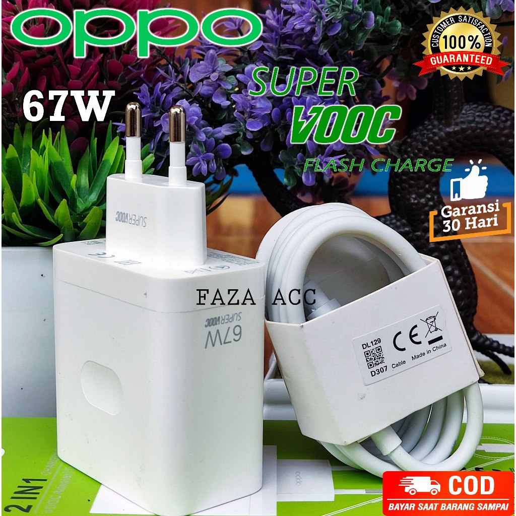 Jual CHARGER OPPO A78 67 WATT A98 FIND N3 RENO 8T 5G 67W SUPER VOOC ...