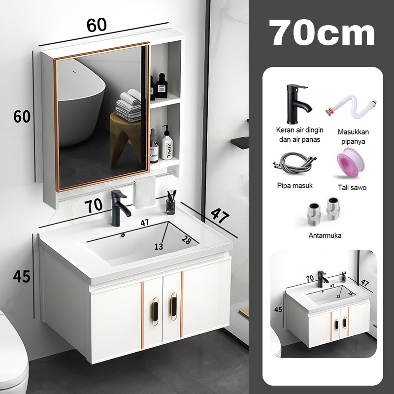 Jual Wastafel Set wastafel Lemari cermin kamar mandi Kabinet kamar ...