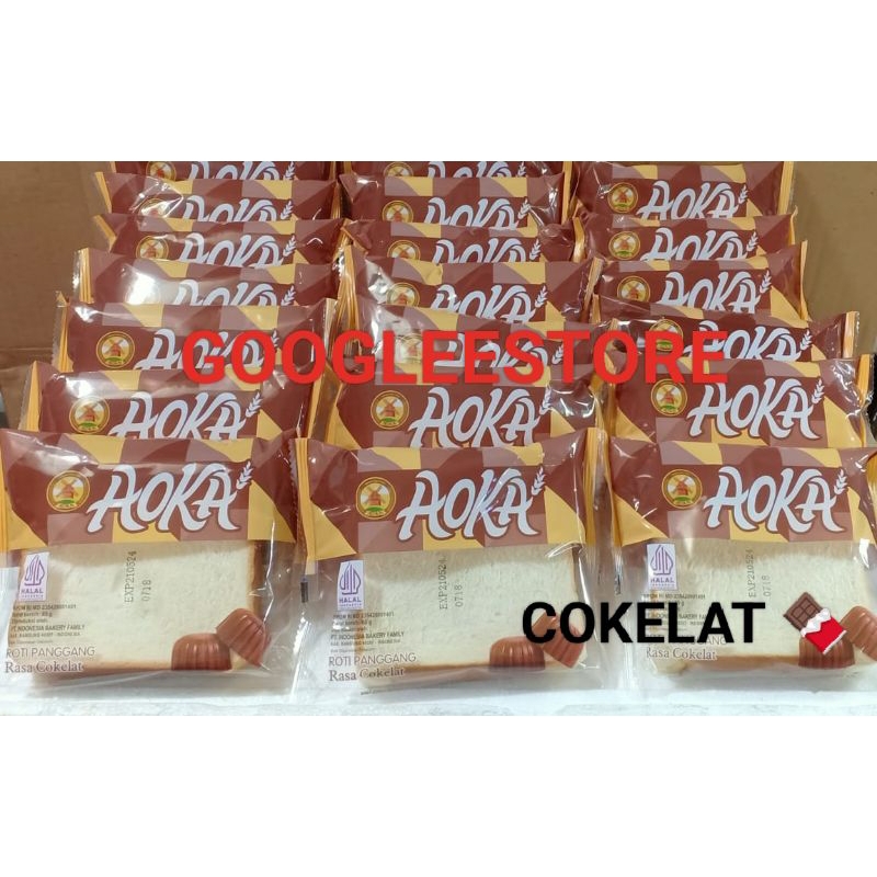 Jual AOKA ROTI VIRAL [TERLARIS]rasa varian COKELAT Lumer di mulut yummy ...
