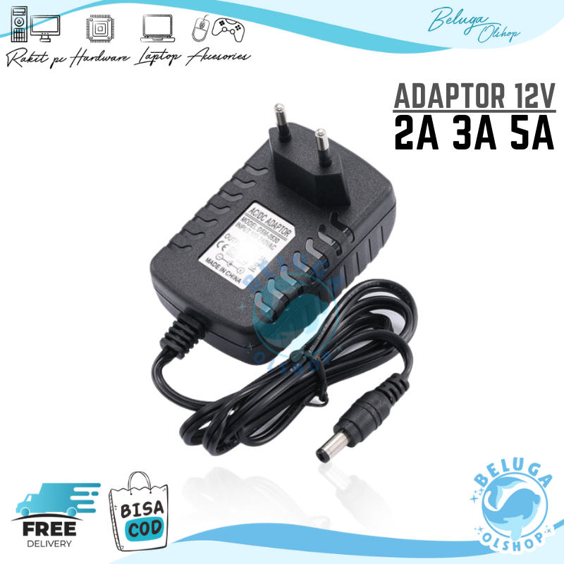 Jual ADAPTOR CCTV 12V 2A/3A/5A UNIVERSAL | Shopee Indonesia