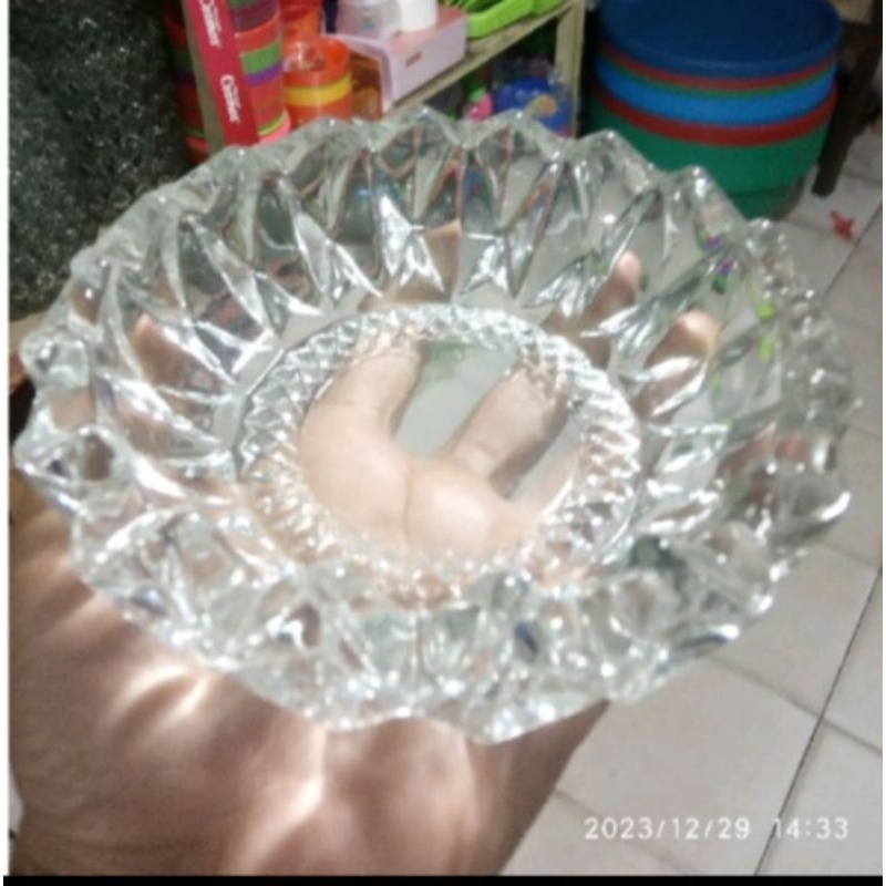 Jual asbak abu rokok/puntung rokok bahan kaca tebal tahan panas ...