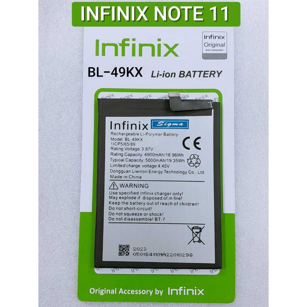 Jual INFINIX NOTE 11 X663 NOTE 12 BL-49KX BATERAI INFINIX BL49KX ...