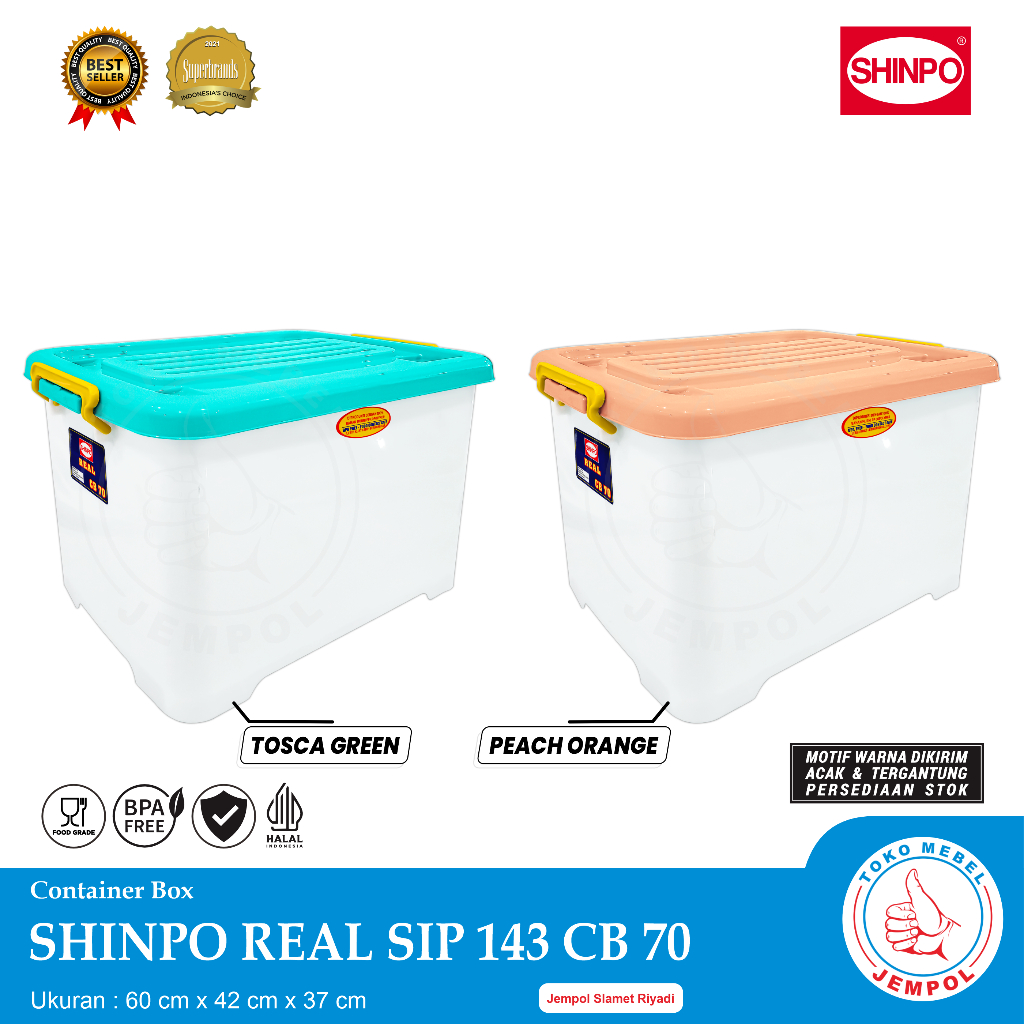 Jual Container Box/SHINPO REAL Sip 143 CB 70/Kontainer Plastik Dengan ...