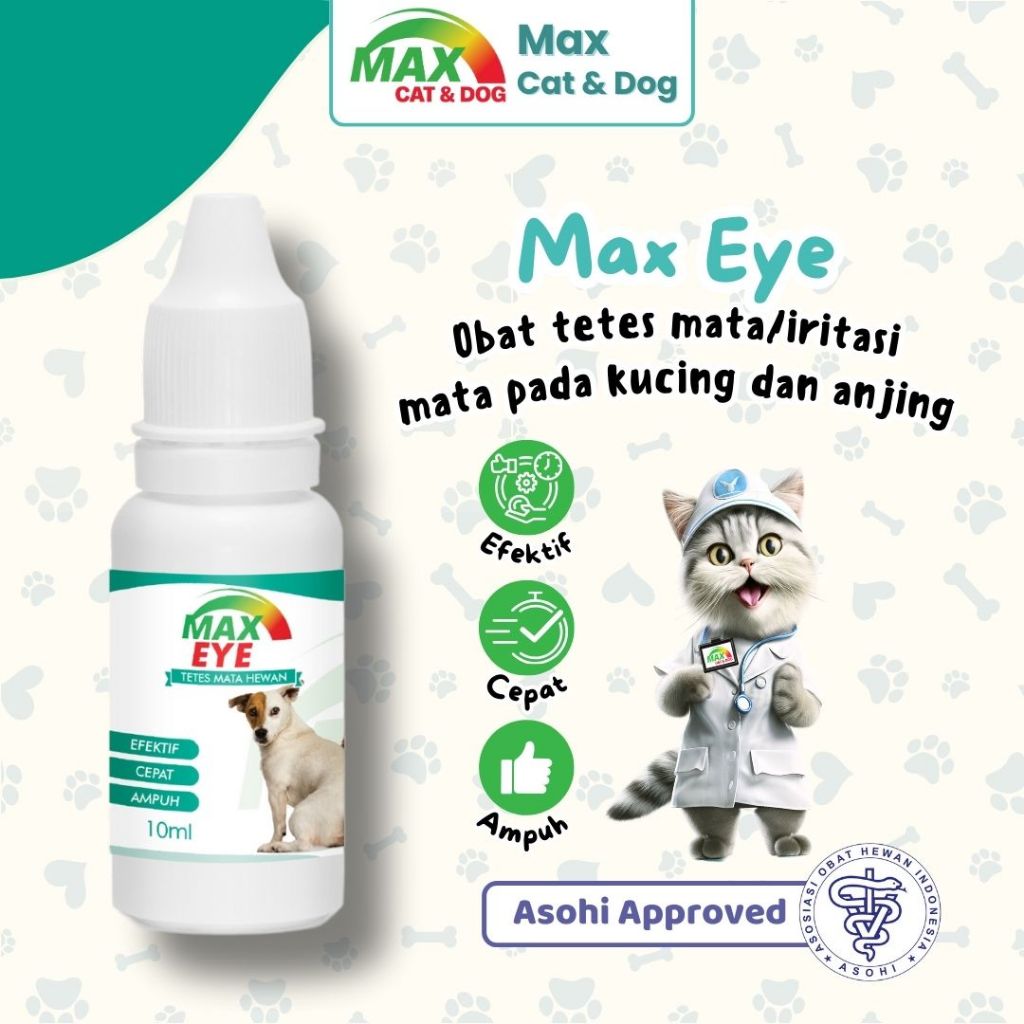 Jual Max Eye Obat Tetes Mata Untuk Kesehatan Mata Hewan | Shopee Indonesia