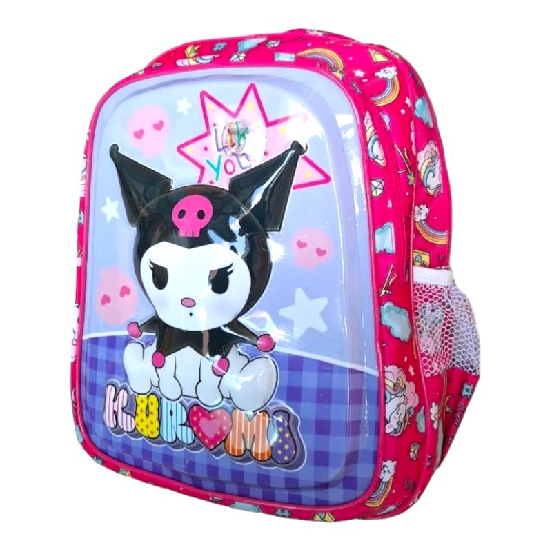 Jual KUROMI TAS ANAK SEKOLAH PEREMPUAN 3D LED SD TK PAUD FASHION ANAK TAS WANITA RANSEL CEWE ...