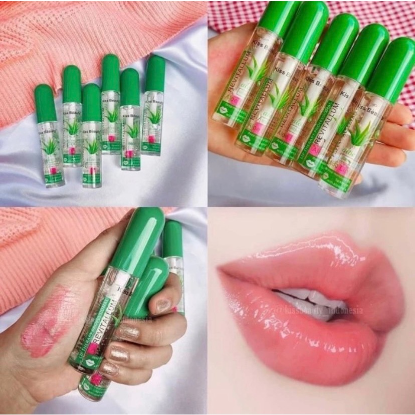 Jual [PCS] Lip Oil Bening Kiss Beauty Aloevera Revitallum / Lipgloss ...