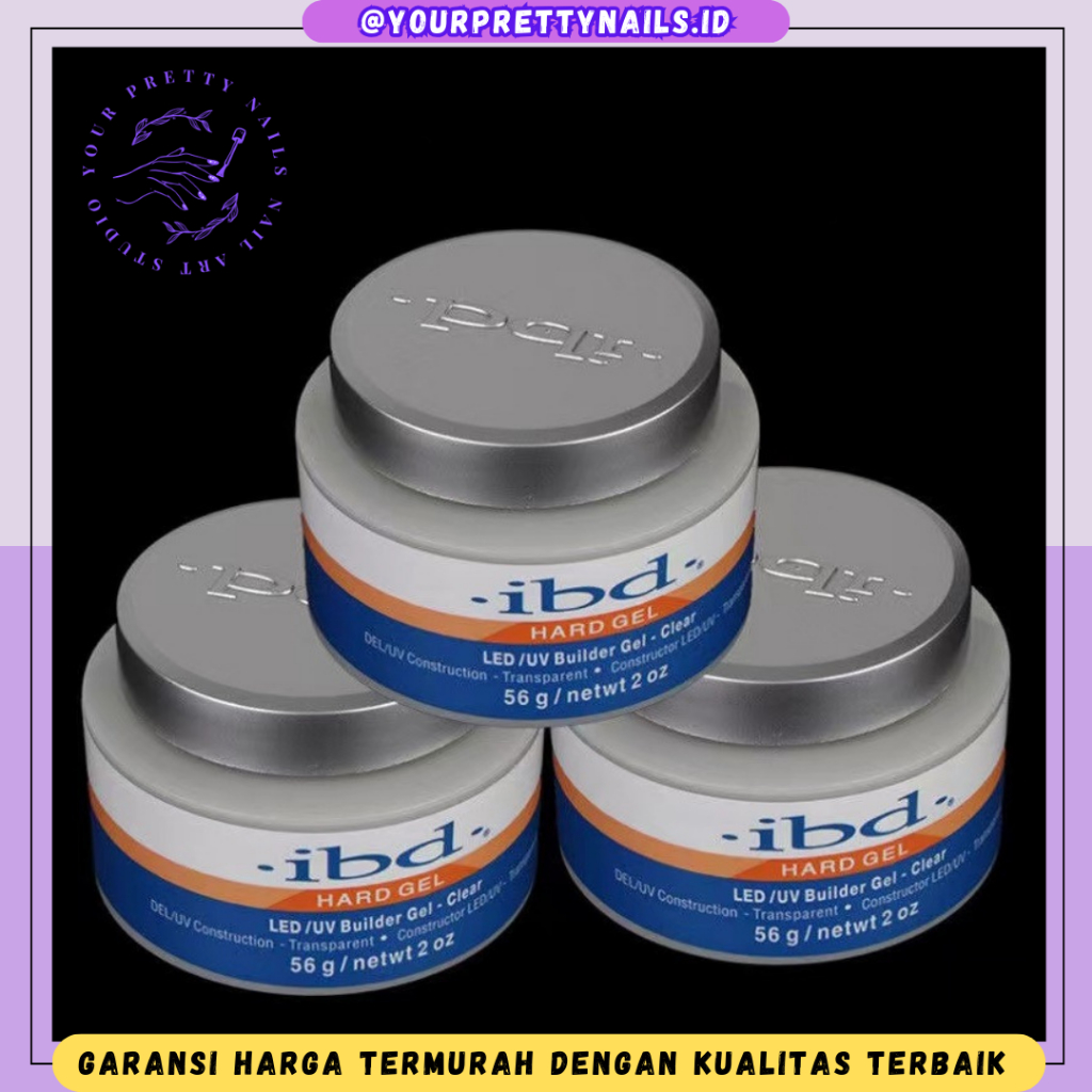 Jual IBD BUILDER GEL 59gram ORIGINAL clear kutek gel base structure gel nail extension / IBD ...