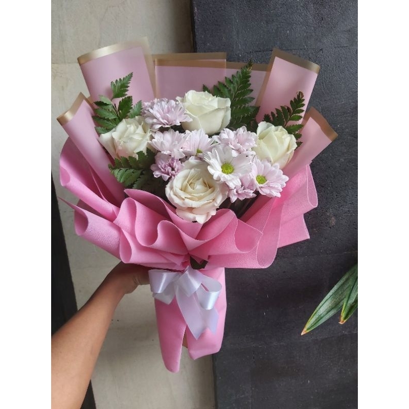 Jual Buket bunga segar, mini buket, mini bouquet, bunga segar, florist ...