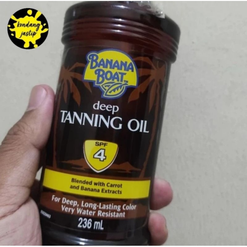 Jual banana boat deep tanning oil kandungan spf 4 isi 236 ml | Shopee ...