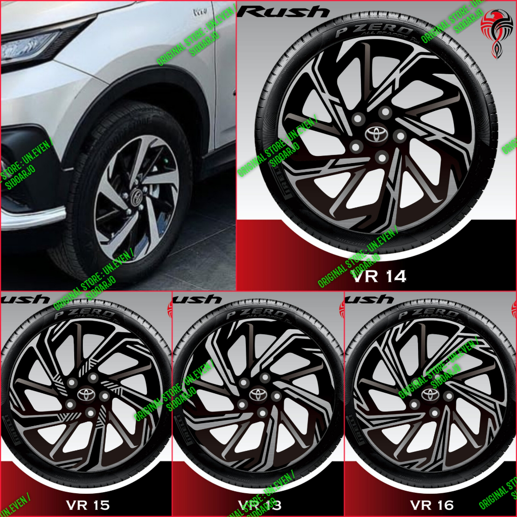 Jual STICKER VELG ALL NEW RUSH | Shopee Indonesia