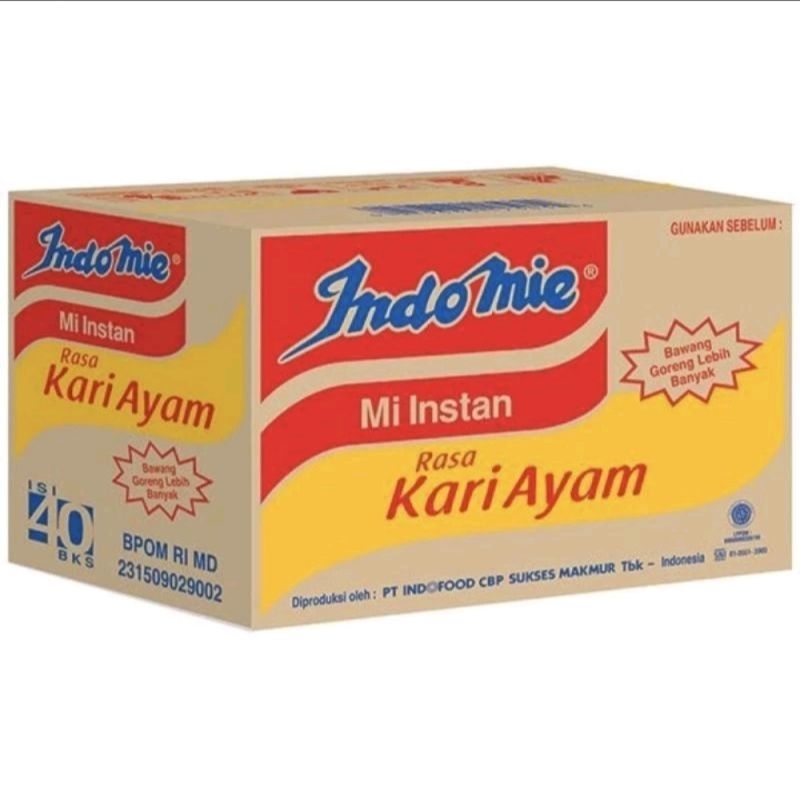 Jual 1 Dus Isi 40 Pcs - Indomie Rasa Kari Ayam | Shopee Indonesia