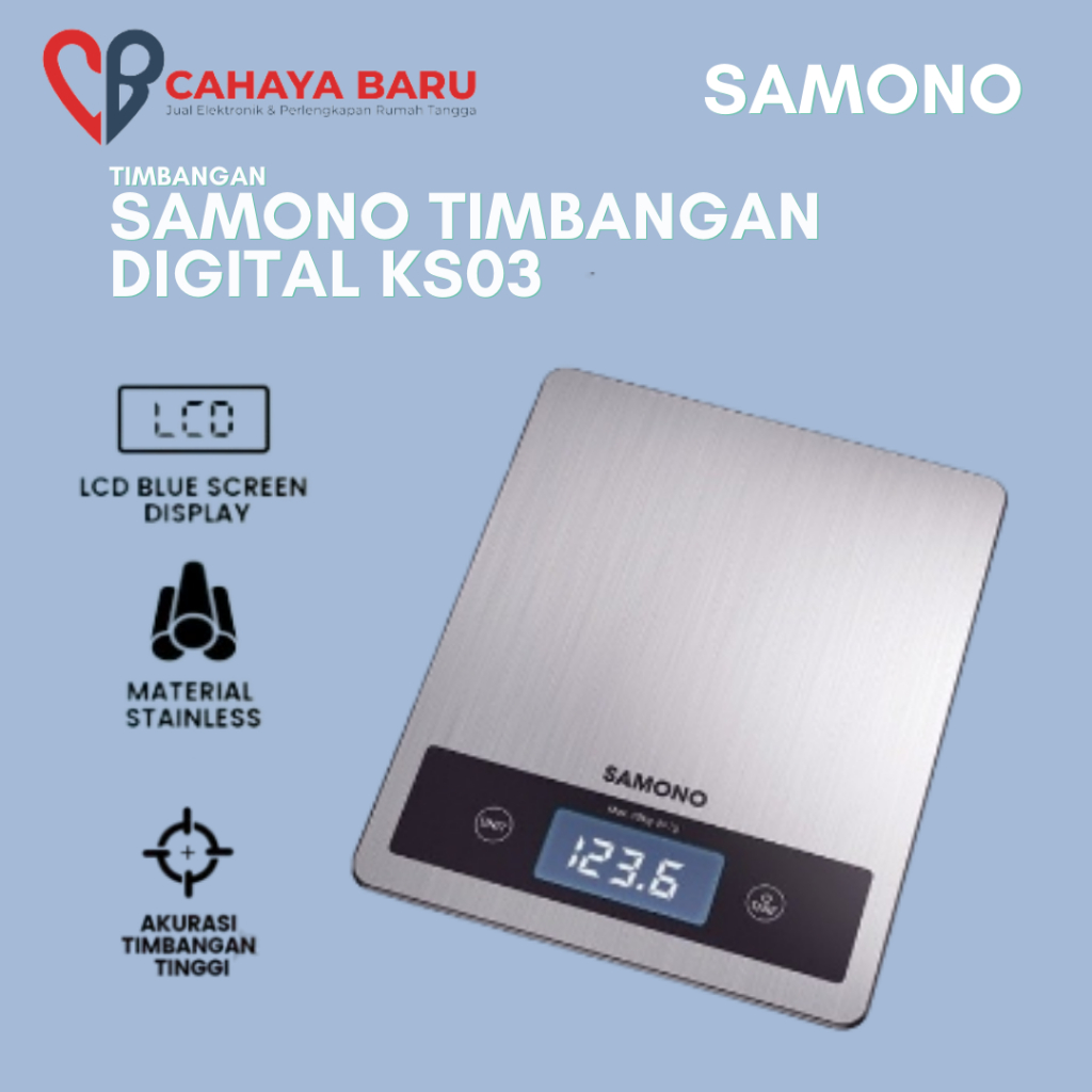 Jual SAMONO TIMBANGAN DIGITAL KS03 | Shopee Indonesia