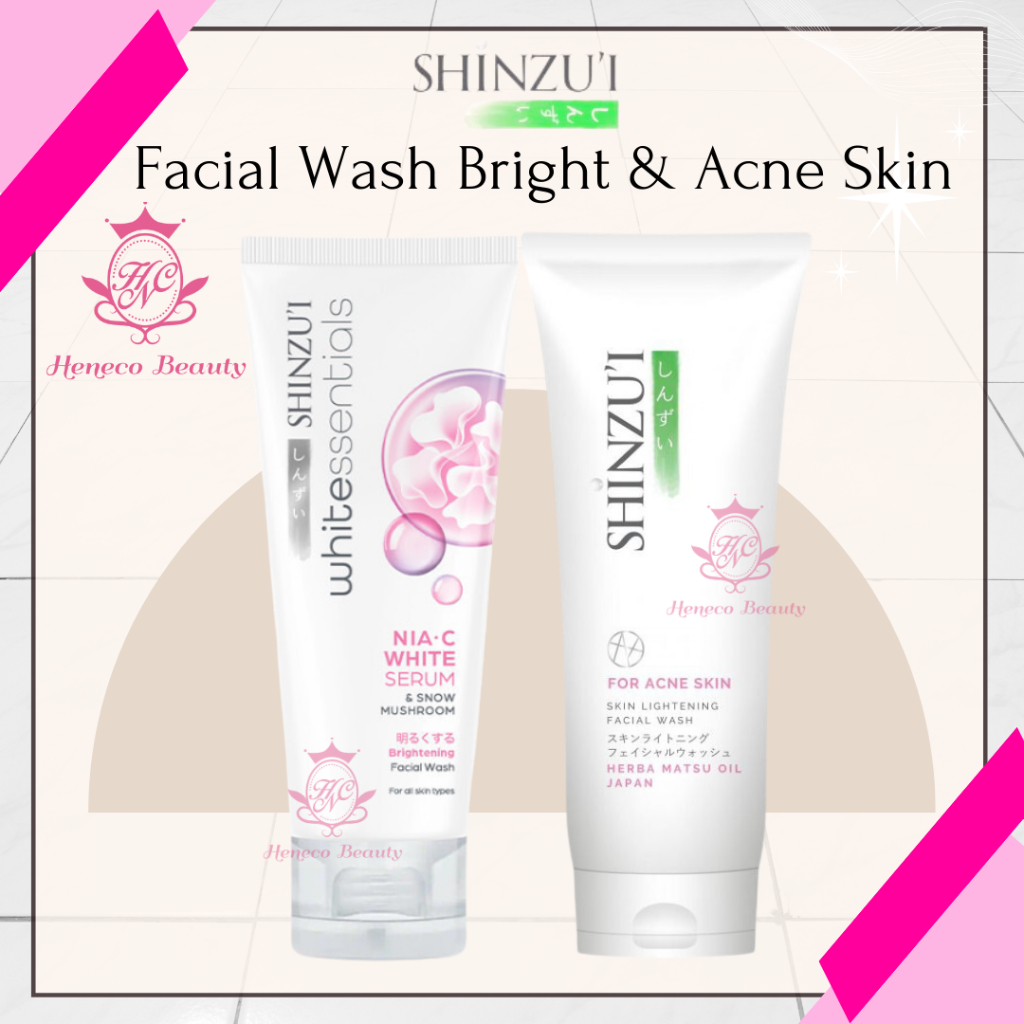 Jual SHINZUI Skin Lightening Facial Wash 40gr \ For Acne Skin 80gr ...