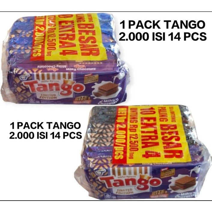 Jual [1 PACK] TANGO Wafer Renyah Limited Edition 1 Pack Isi 14 Pcs x 39g | Shopee Indonesia