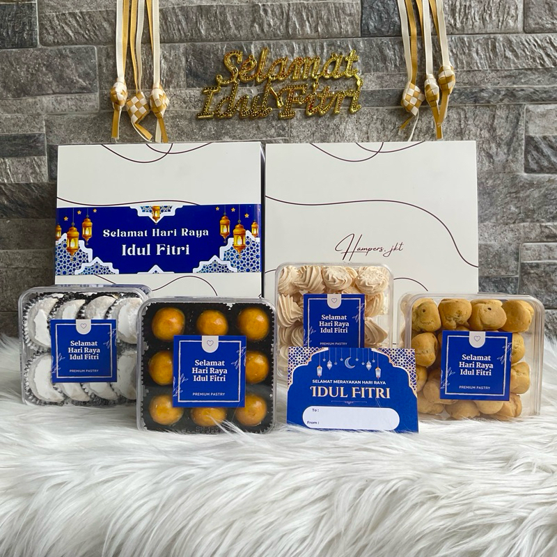 Jual HAMPERS LEBARAN PREMIUM KUE KERING ISI 4 / HAMPERS IDUL FITRI / HAMPERS PAKET PARSEL KUE ...