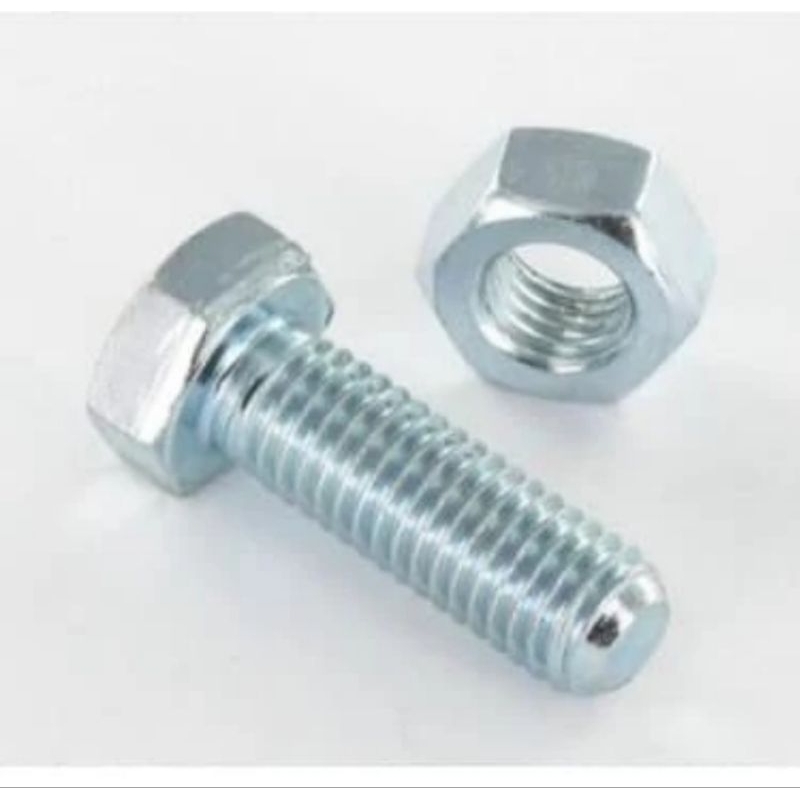Jual BAUT MUR ULIR GALVANIS BMP 14 16 PUTIH | Shopee Indonesia
